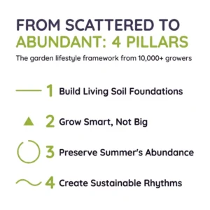 The 4 Pillars of a Thriving Garden Lifestyle: Growing Abundantly